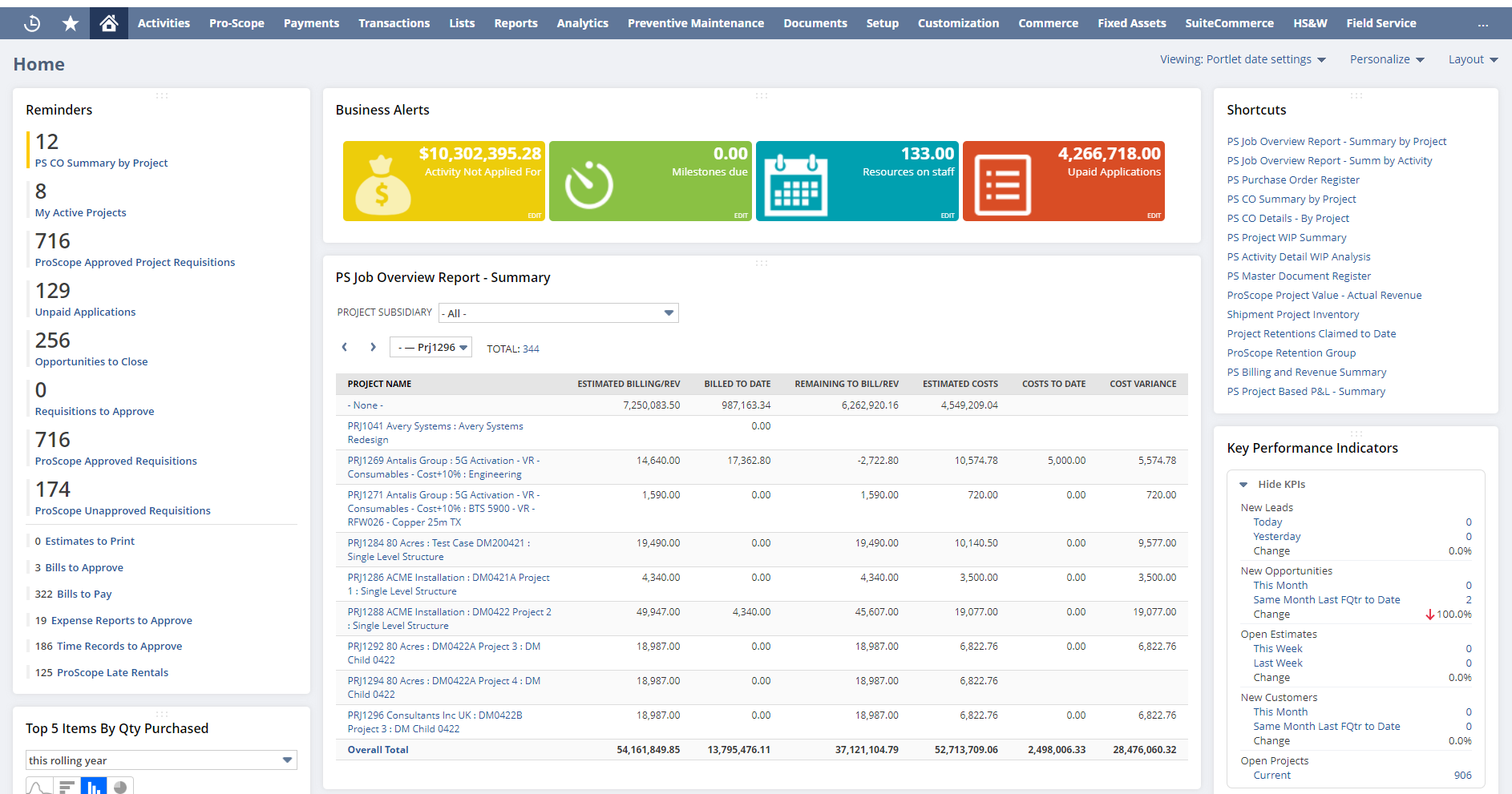 NetSuite AIA Billing | ProScope